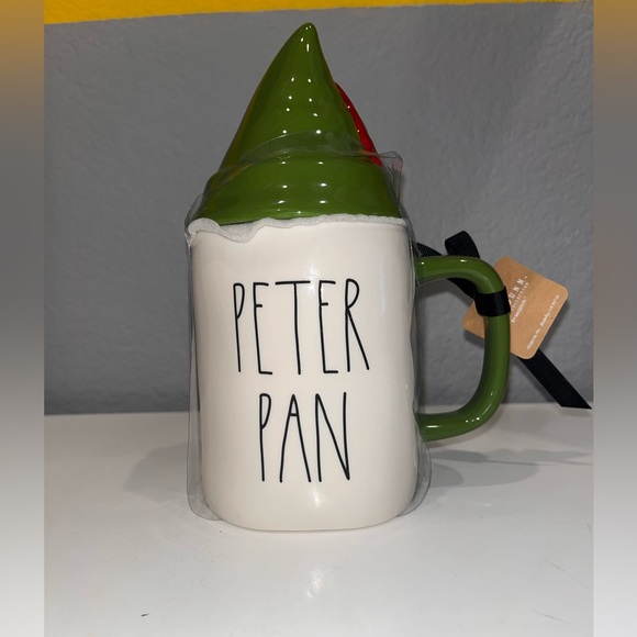 Rae Dunn | Dining | Disney Rae Dunn Peter Pan Mug With Lid | Poshmark